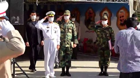 حضور امیر دریادار سیاری در نمایشگاه اقتدار۴۰ وبازدید از روند آماده سازی