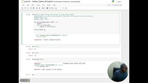Ceaser Cypher Encryption Using Python Youtube