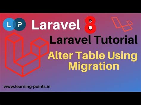 Alter Table Using Migration How To Add New Column To Existing Table Using Migration Laravel