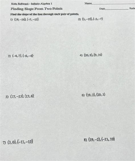 Kuta Software Infinite Algebra 1 Worksheets Library
