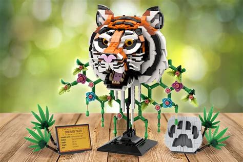 Lego Ideas Feature Tiger Head Sculpture By Legotruman The Brick Post