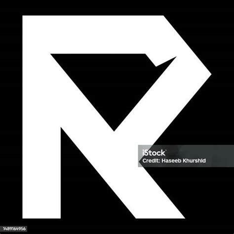 최소한의 R 로고 고급 배경에 R 문자의 아이콘입니다 Rp 모노그램 이니셜을 기반으로 한 로고 아이디어 전문적인 다양한 문자 기호와 배경에 Pr 로고 0명에 대한 스톡 벡터