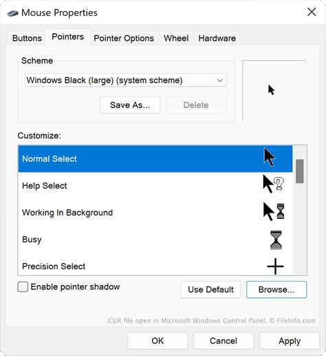 Use A Custom Cursor File Cur Or Ani For Pointer Top Downloaded Cursors