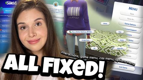 Sims 4 No Text In Menu Bar Infoupdate Org