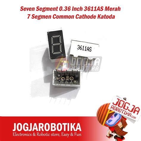 Merah Seven Segment 036 Inch 3611as Red 7 Segment Common Cathode