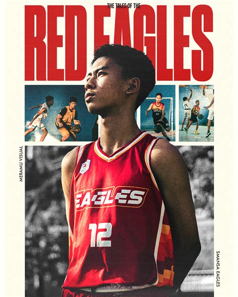 Red Eagles Poster Sports Magazine Design Sports Design Inspiration