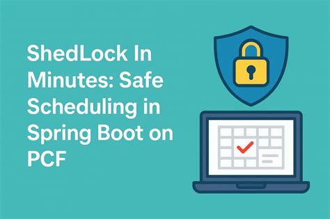 springboot shedlock pcf distributedsystems microservices… anant