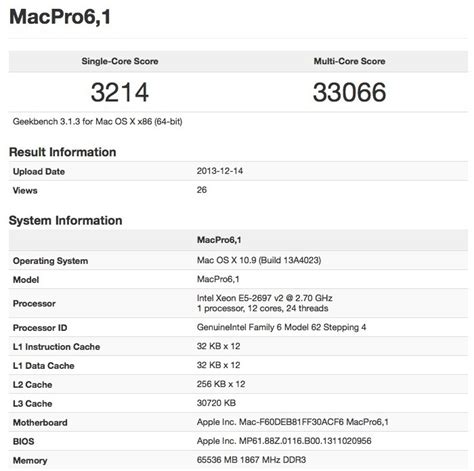 Apple 12 Core Mac Pro Benchmarks Revealed