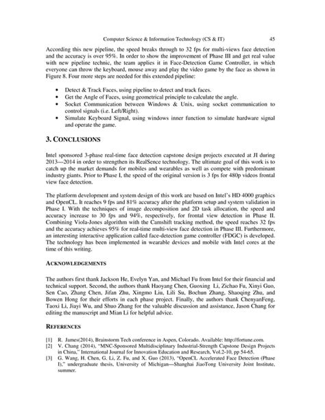 Design And Implementation Of Intel Sponsored Real Time Multiview Face