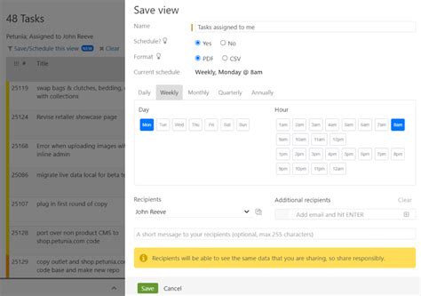 New Feature Schedule Saved Views For Email Delivery Intervals Blog