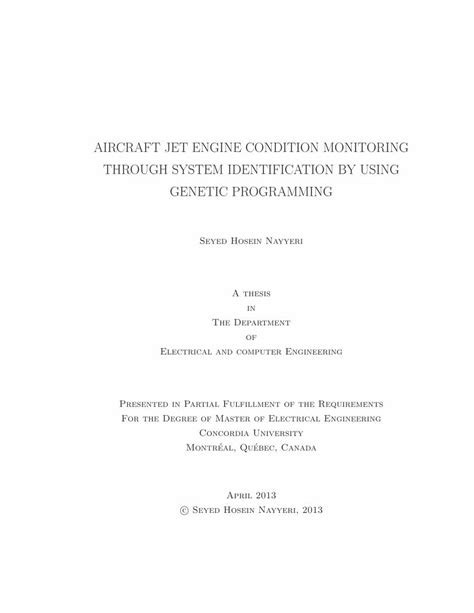 PDF AIRCRAFT JET ENGINE CONDITION MONITORING THROUGH AIRCRAFT JET ENGINE CONDITION