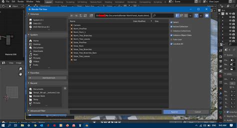 What Do I Select In Order To Add This Blend Into Another Append
