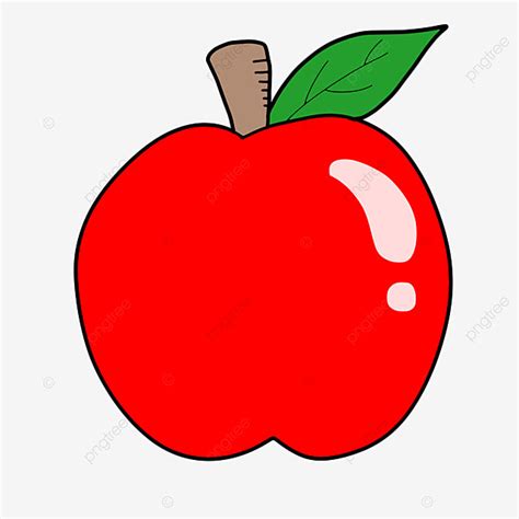 붉은 사과 일러스트 사과 만화 사과 사과 클립 아트 Png 일러스트 및 Psd 이미지 무료 다운로드 Pngtree