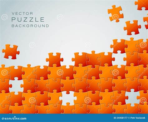 Vector Abstract Background Made From Puzzle Pieces Stock Vector Illustration Of Colour
