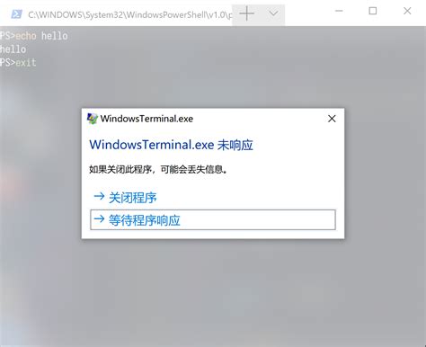 Bug Report Crash After Type Command Exit · Issue 1275 · Microsoftterminal · Github