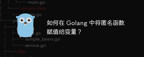 如何在 Golang 中将匿名函数赋值给变量？ 美云