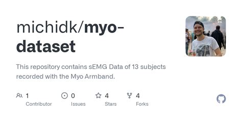 Github Michidkmyo Dataset This Repository Contains Semg Data Of 13 Subjects Recorded With