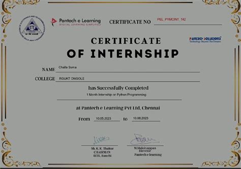 Suma Challa On Linkedin Internship Pythonprogramming Pantechelearning