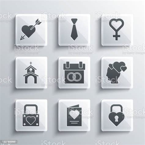 세트 인사말 카드 성 마음의 모양 머리와 머리 달력 잠금 및 교회 건물 아머 화살표와 여성 성별 기호 아이콘 벡터 건축에 대한 스톡 벡터 아트 및 기타 이미지 Istock