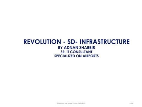 Software Defined Infrastructure For Airports Ppt