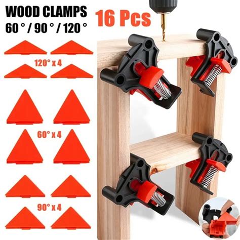 목공 각도 클램프 유틸리티 고정 도구 그림 프레임 클립 가정용 도구 설치기 60 ° 90 ° 120 ° 다각도 도구 Aliexpress