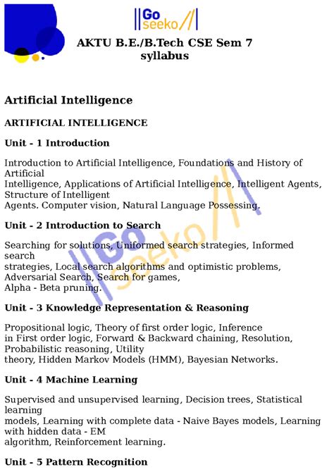 Cse Sem 7 Syllabus Vjvkbljpkljkghjkllkjhghcfxvnmb Aktu Beb Cse Sem 7 Syllabus