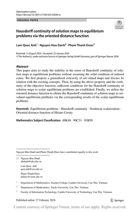 hausdorff continuity of solution maps to equilibrium problems via the