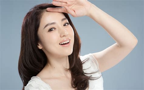 배경 화면 얼굴 초상화 긴 머리 아시아 사람 사진술 흑발 피부 수퍼 모델 소녀 아름다움 미소 눈 여자