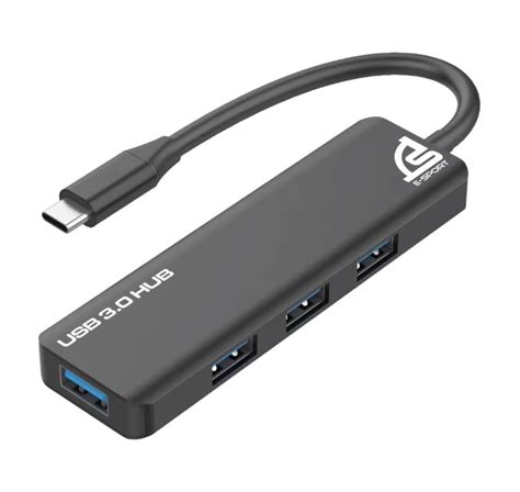 4 Port Usb Hub V3 0 Signo Hb 302 Type C Black Th