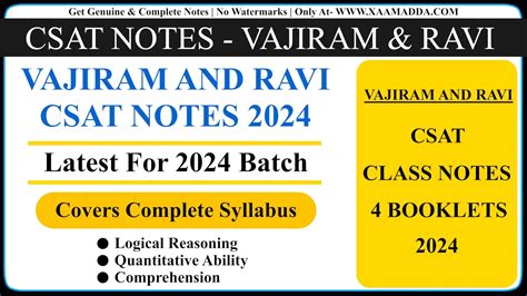 Csat Notes Pdf 2024 Csat Book For Upsc Xaamadda