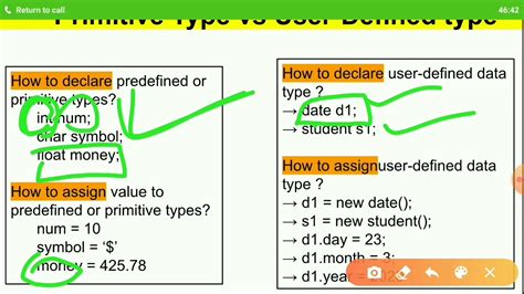 Class 9th Icse Class As A User Defined Data Type Message Passing In Java Chapter 3 Part