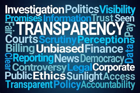 Transparency Word Cloud Stock Illustration Illustration Of Controversy 313715195