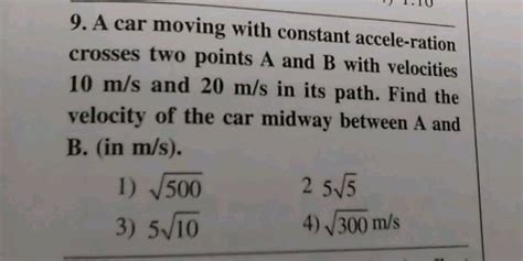two objects a and b are moving towards each other with velocities 10 m s and 12 m s respectively