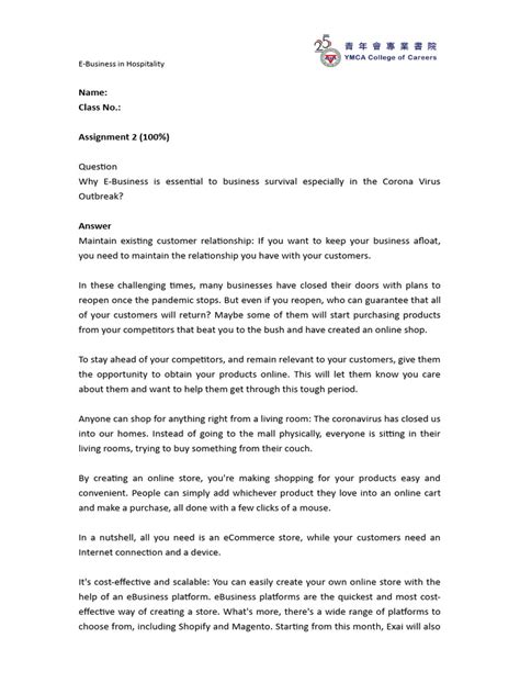 Assignment 2 Model Answer Pdf