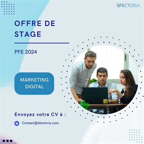 Sfectoria Sur Linkedin Stage Marketing Digital Pfe Stagiaire Médias Sociaux Communauté…