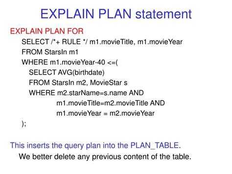 Ppt From Sql Parse Trees To Ra Expression Trees Powerpoint