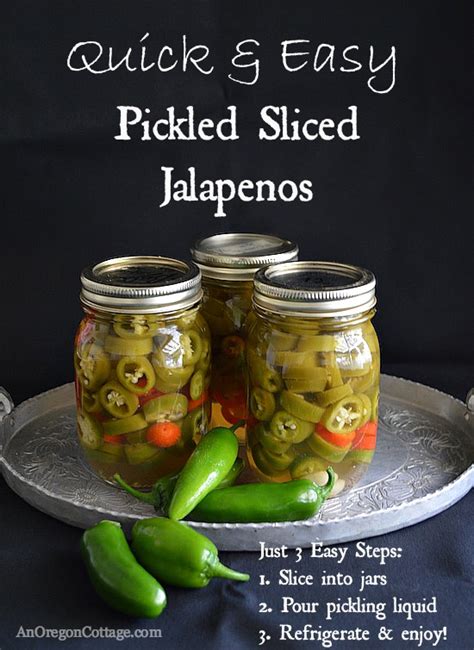 Quick And Easy Sliced Pickled Jalapenos