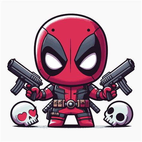 Camiseta Premium Unisex «deadpool Chibi De Infinitybyinfinity Superfan Art
