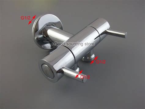 Wall Mounted One Inlet Two Outlet Double Control A Vicedeal