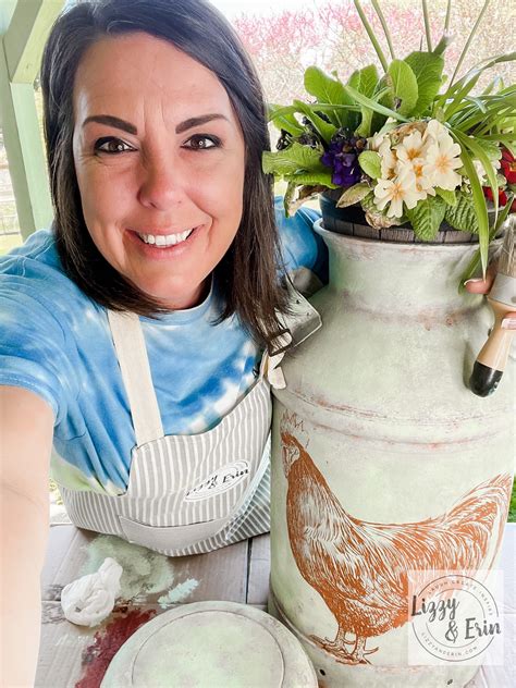 Antique Milk Can Makeover Lizzy Erin