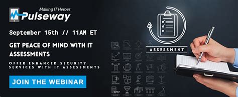 Webinar Offer Enhanced Security Services With It Assessments Pulseway Spiceworks Community