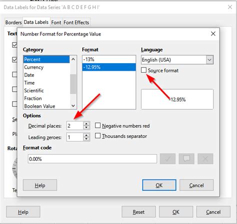 How To Show Percentage With 2 Decimal Numbers In Lo Calc English