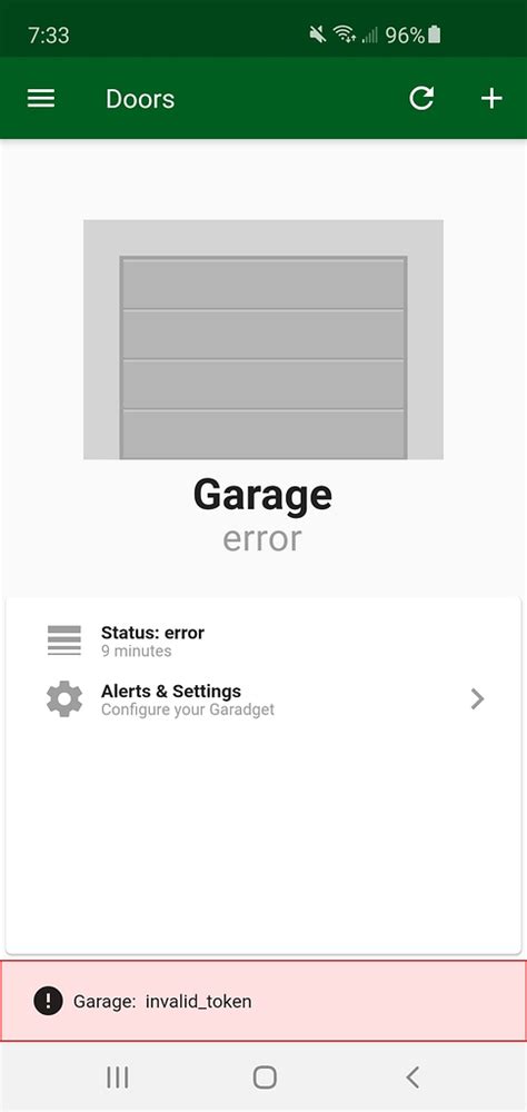 Invalid Token Error Apps Garadget Community