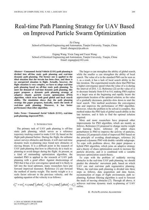 Pdf Real Time Path Planning Strategy For Uav Based On Improved