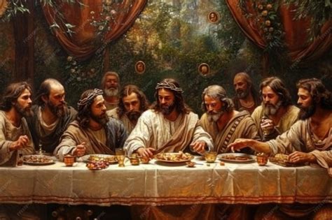 Premium Ai Image Jesus Christ And The Last Supper With The Traitor