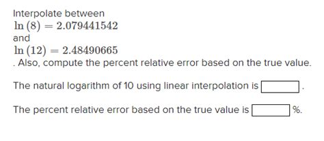 Solved Interpolate Between In And In Chegg Com