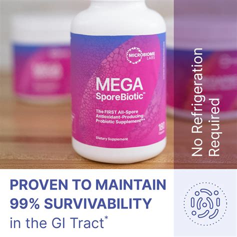 Mega Sporebiotic Spore Based Probiotic Supplements For Digestive Health Tailored For Men And