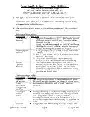 ITN V SG SECTION Modules Docx Name Jennifer D Greer Date Northampton