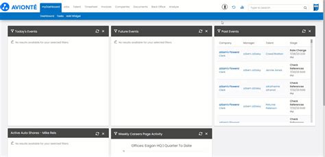 set up company requirements table editor avionte bold
