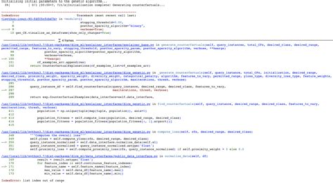 indexerror with no categorical features again · issue 168 · interpretml dice · github